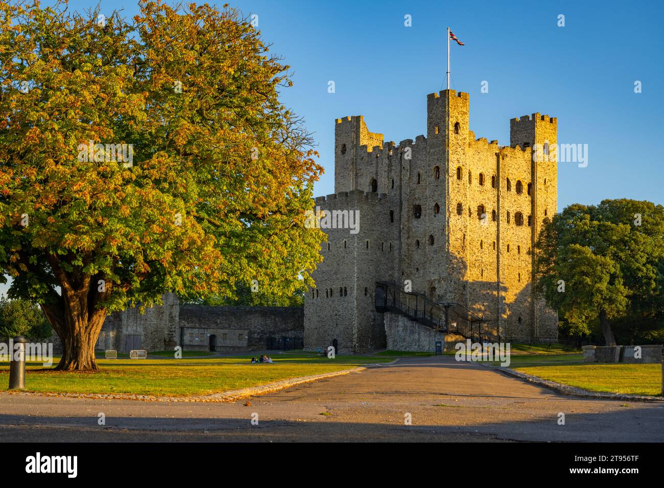 Rochester Castle Keep, Rochester Kent Stock Photo - Alamy