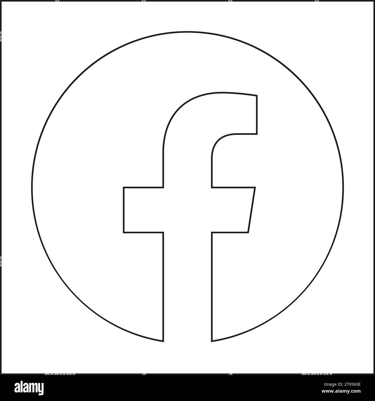 Facebook Logo Outline