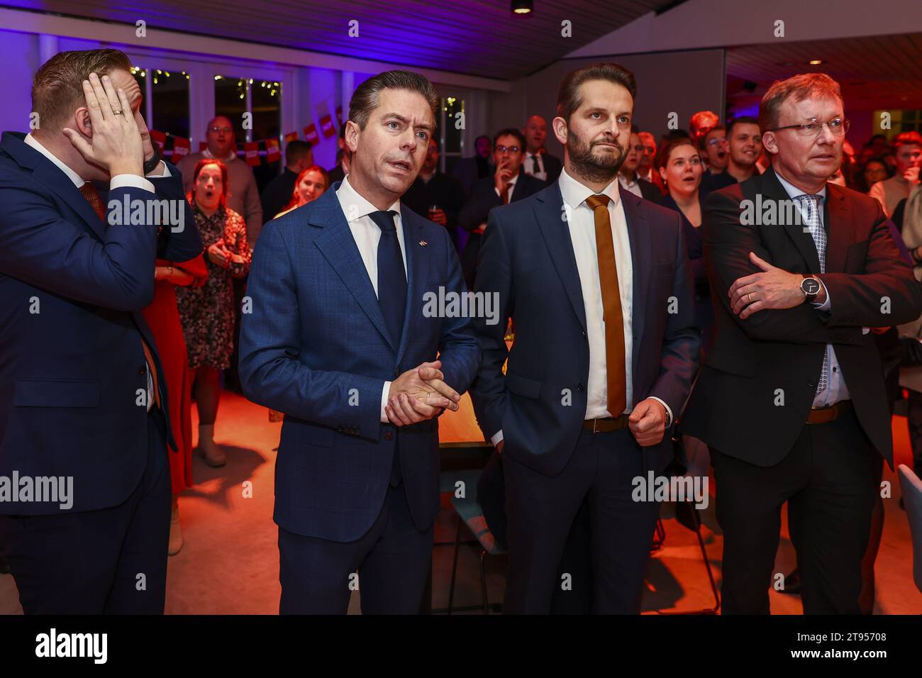 KAMERIK - Party members Chris Stoffer, Andre Flach, Diederik van Dijk ...