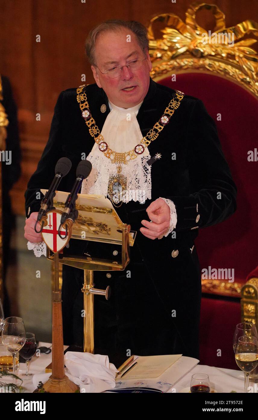 Lord Mayor of the City of London Professor Michael Mainelli during the ...