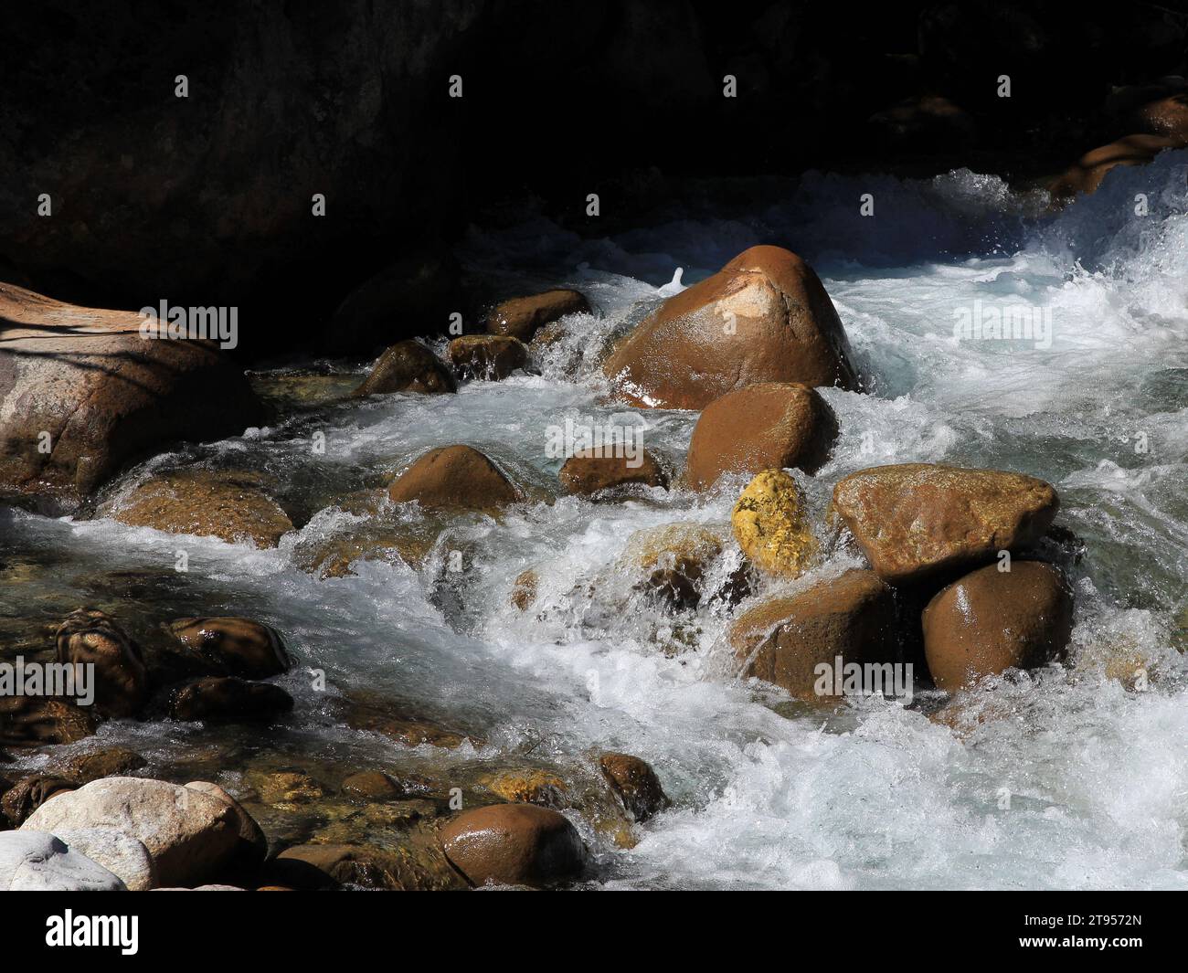 Detail of the Dudhkoshi, river in Solukhumbu, Nepal Stock Photo - Alamy