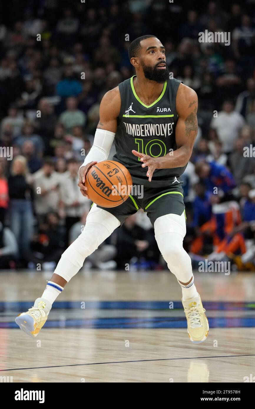 Minnesota Timberwolves guard Mike Conley (10) looks to shoot during the ...