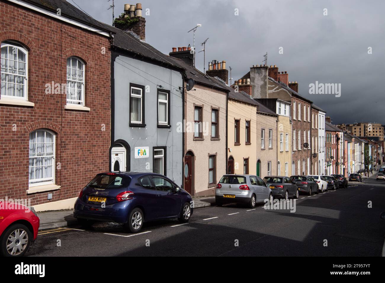 A street of Derry, North Ireland, Europe Stock Photo - Alamy