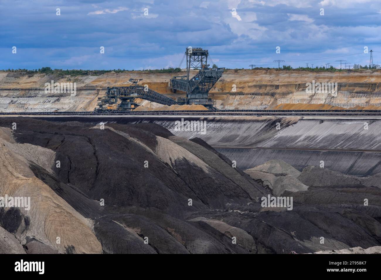 coal surface mining Welzow-Sued der Lausitz Energie Bergbau AG (LEAG ...