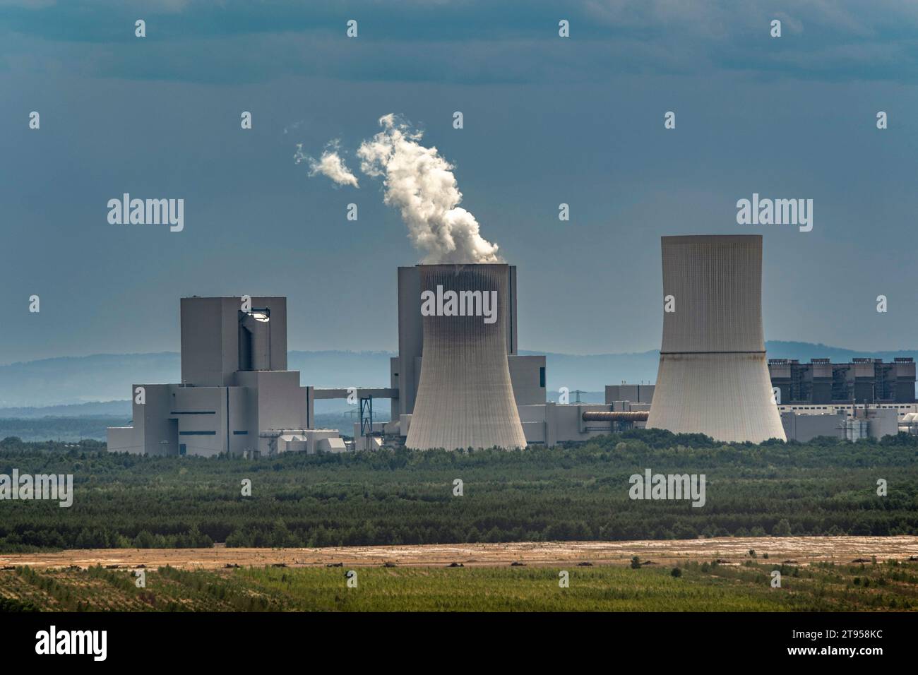 brown coal power station Boxberg of LEAG, Germany, Saxony, Boxberg ...