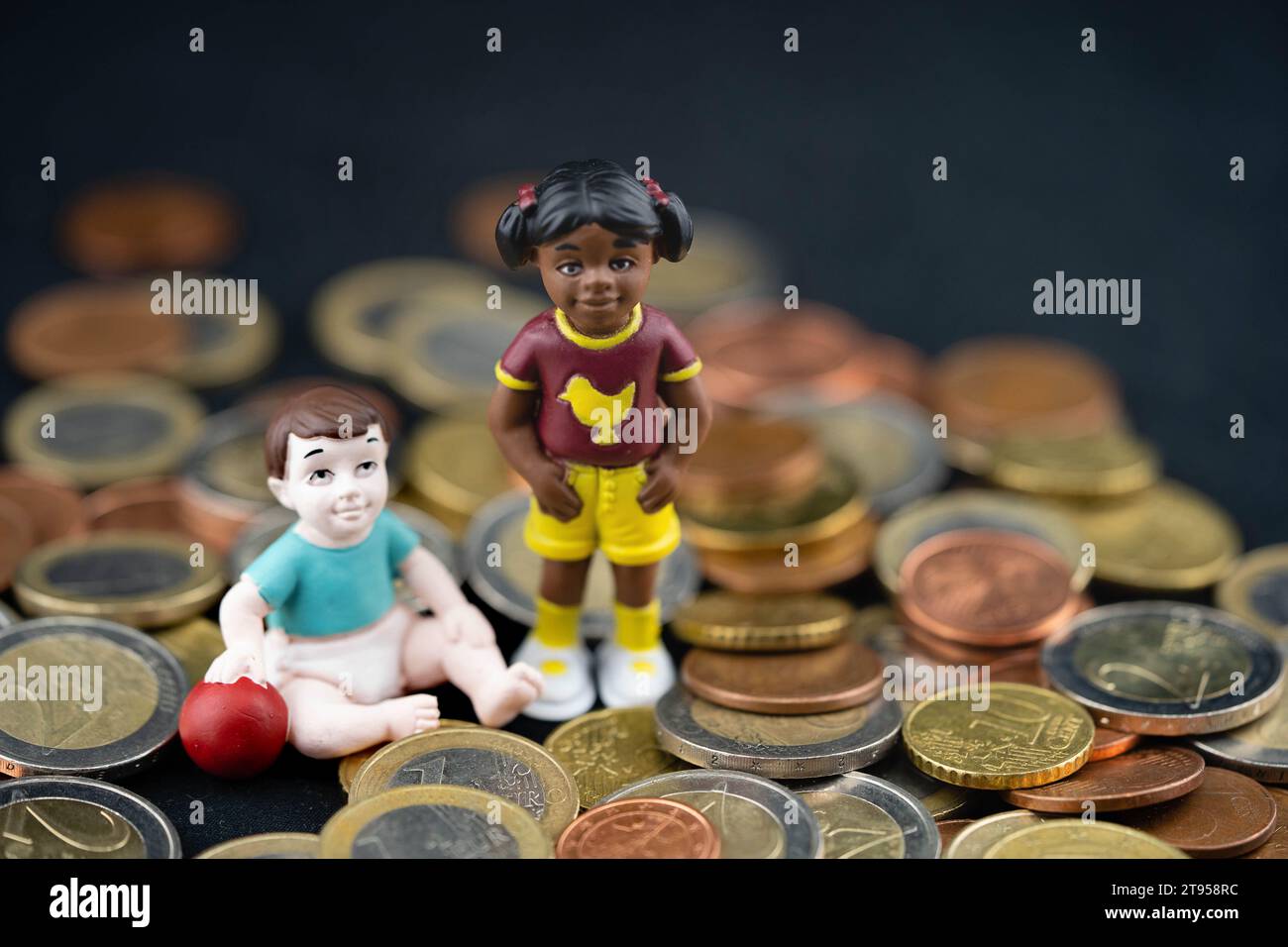 Symbolic image 'Child benefit, basic child allowance' Stock Photo - Alamy