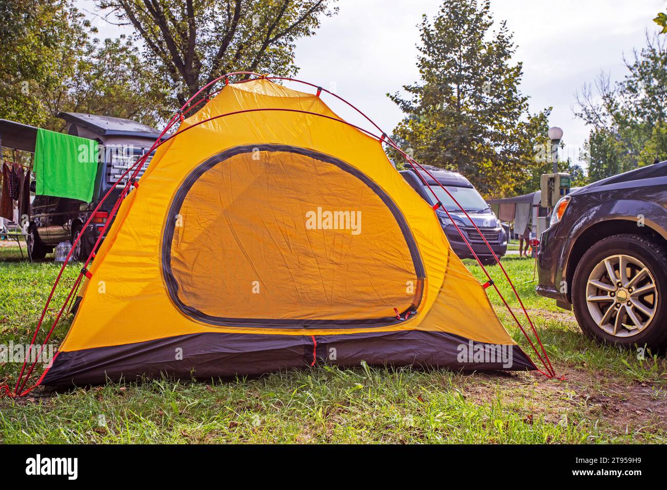 Campsite setup hi-res stock photography and images - Alamy