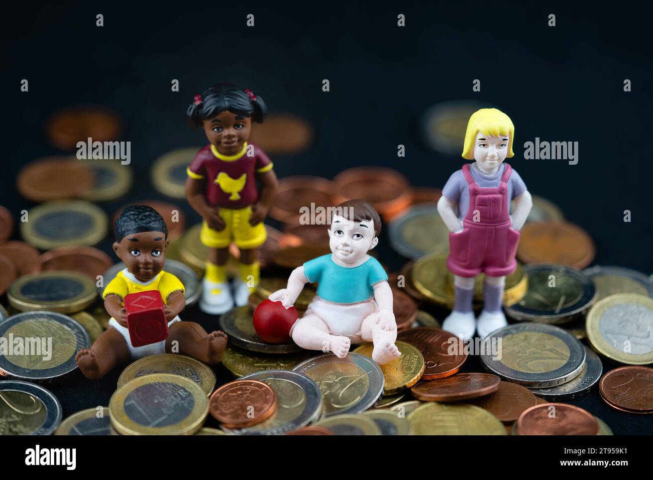 Symbolic image 'Child benefit, basic child allowance' Stock Photo - Alamy