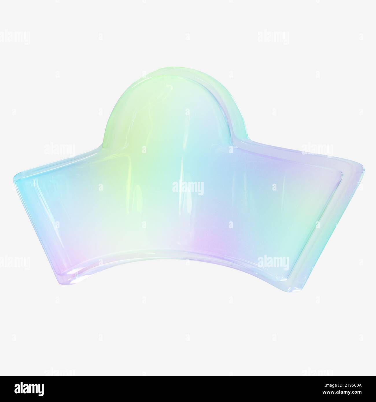 transparent crystal label frame 3d object graphic Stock Photo - Alamy