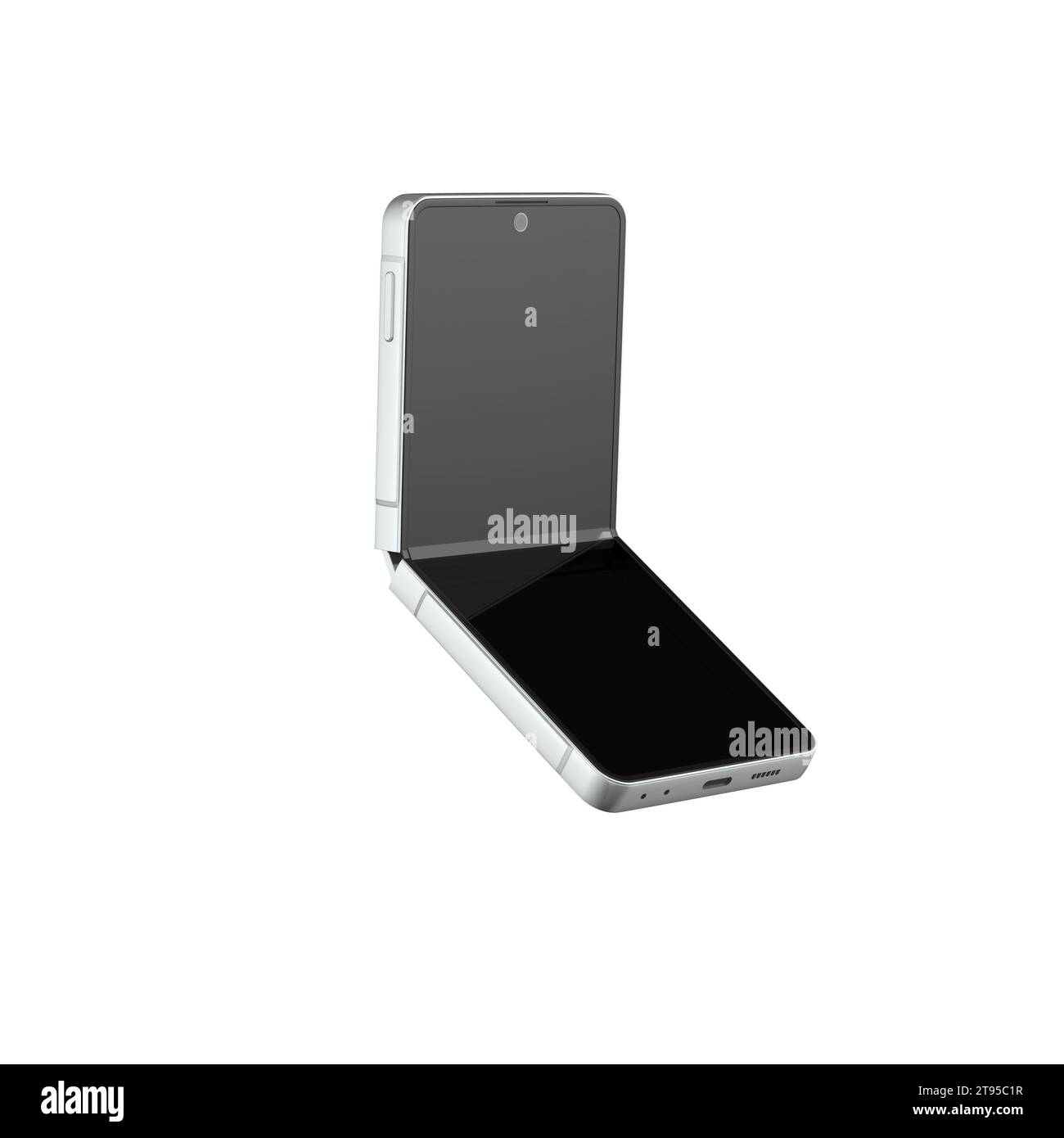 flip smartphone 3d graphic object Stock Photo - Alamy