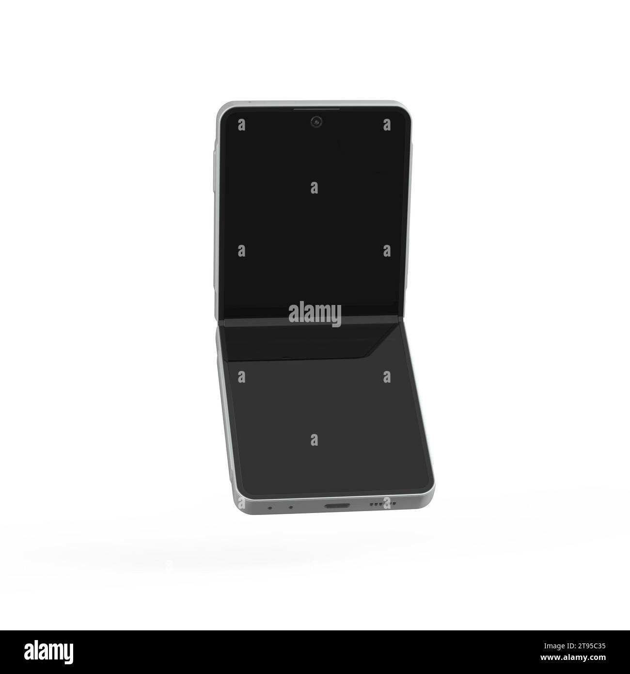 flip smartphone 3d graphic object Stock Photo - Alamy