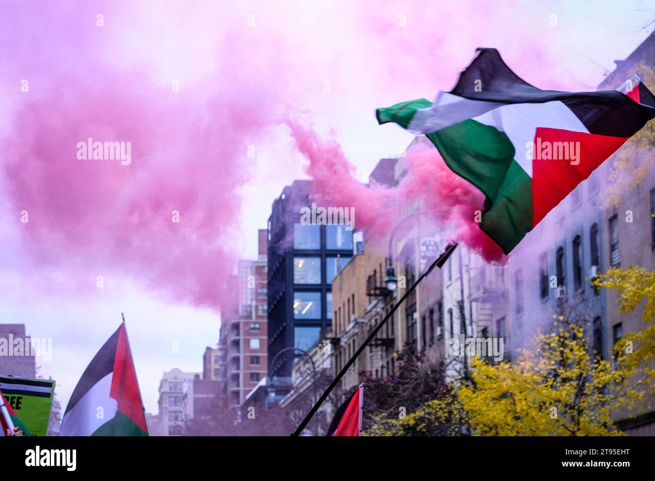 New York City, NY, USA. 22nd Nov, 2023. Hundreds of Pro-Palestine ...