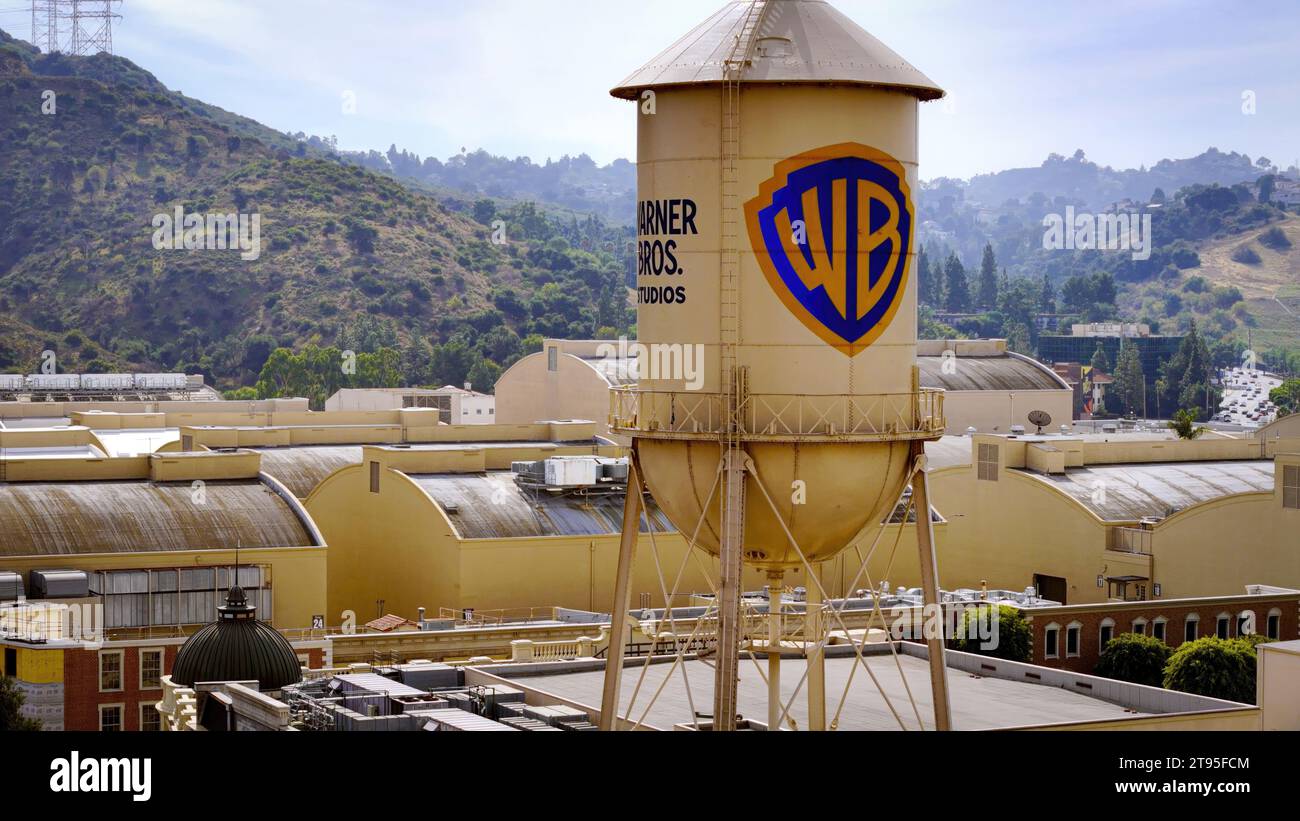 Warner Studios Burbank aerial view - Los Angeles Drone footage - LOS ...