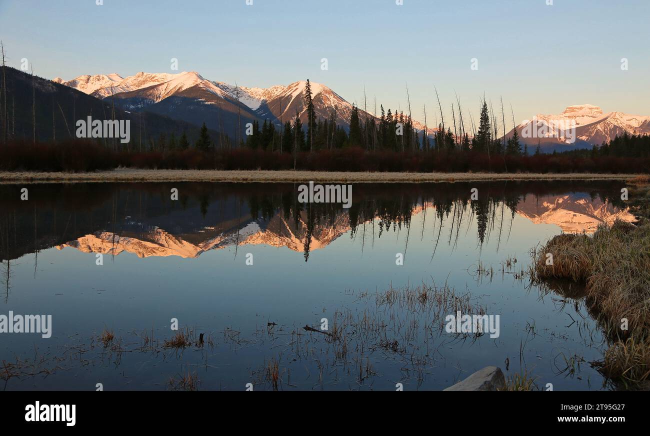 Vermilion Lake at sunrise - Canada Stock Photo - Alamy