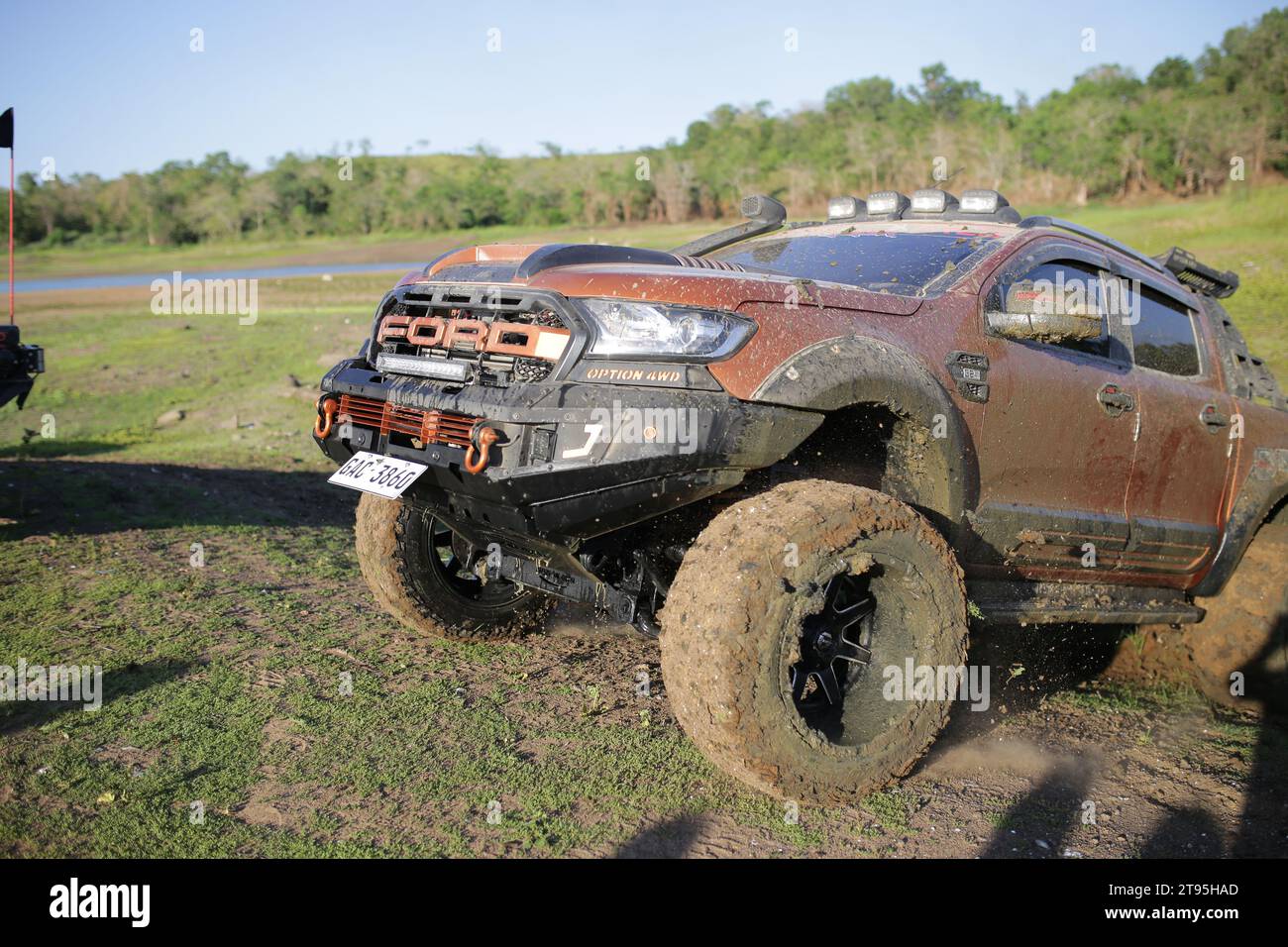 Outdoor adventure at Ubay Stock Farm, Bohol, Philippines Stock Photo ...