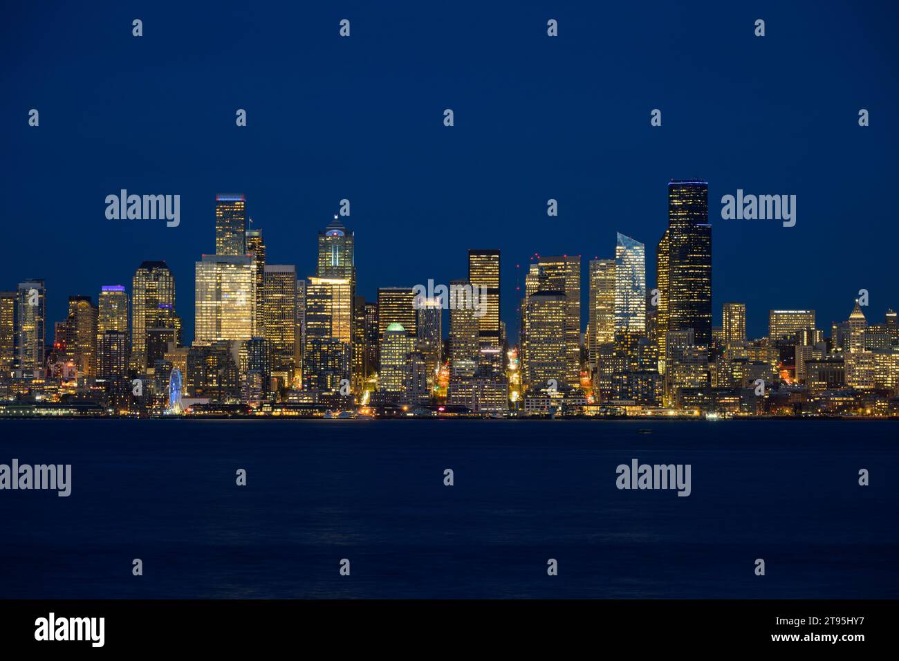 Seattle - November 20, 2023; Seattle central business district across ...