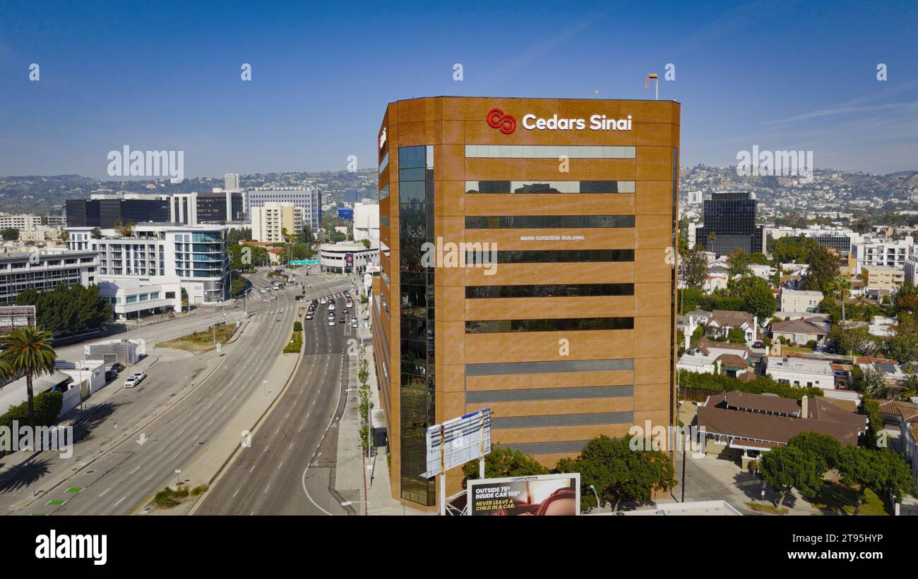 Cedars Sinai Medical Center Mark Goodson Building - Los Angeles Drone ...