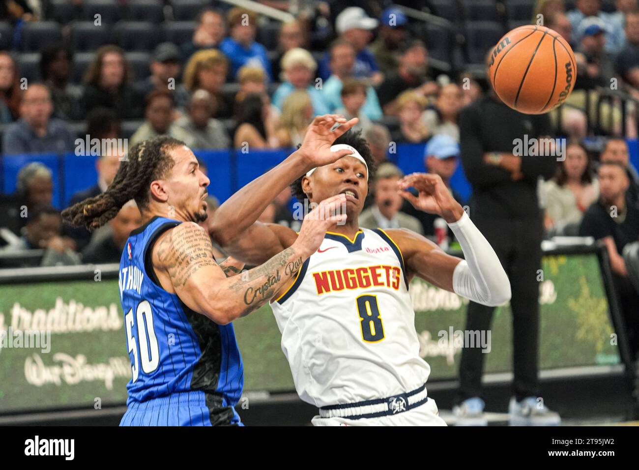 Orlando, Florida, USA, November 22, 2023, Denver Nuggets forward Peyton ...