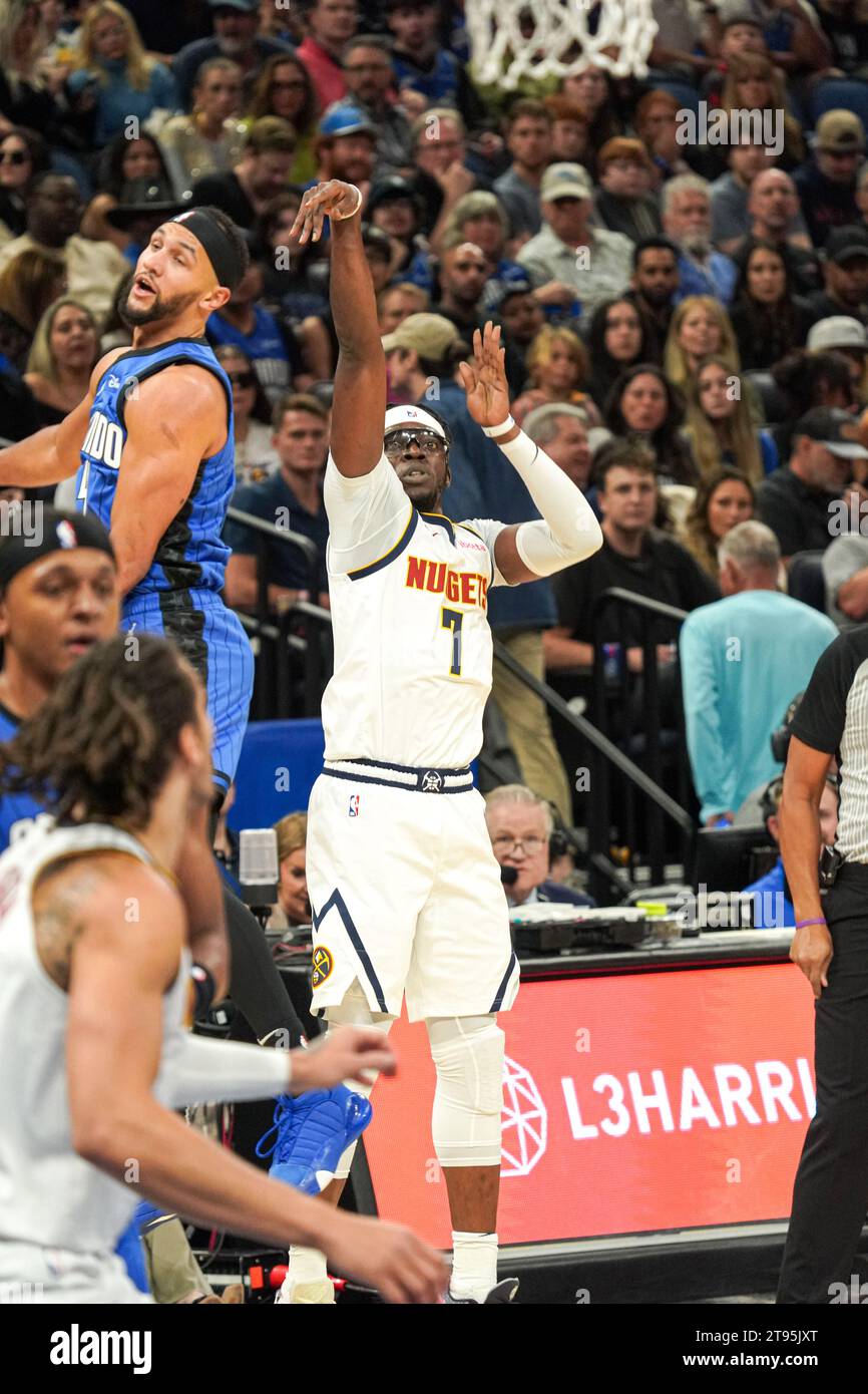 Orlando, Florida, USA, November 22, 2023, Denver Nuggets guard Reggie ...
