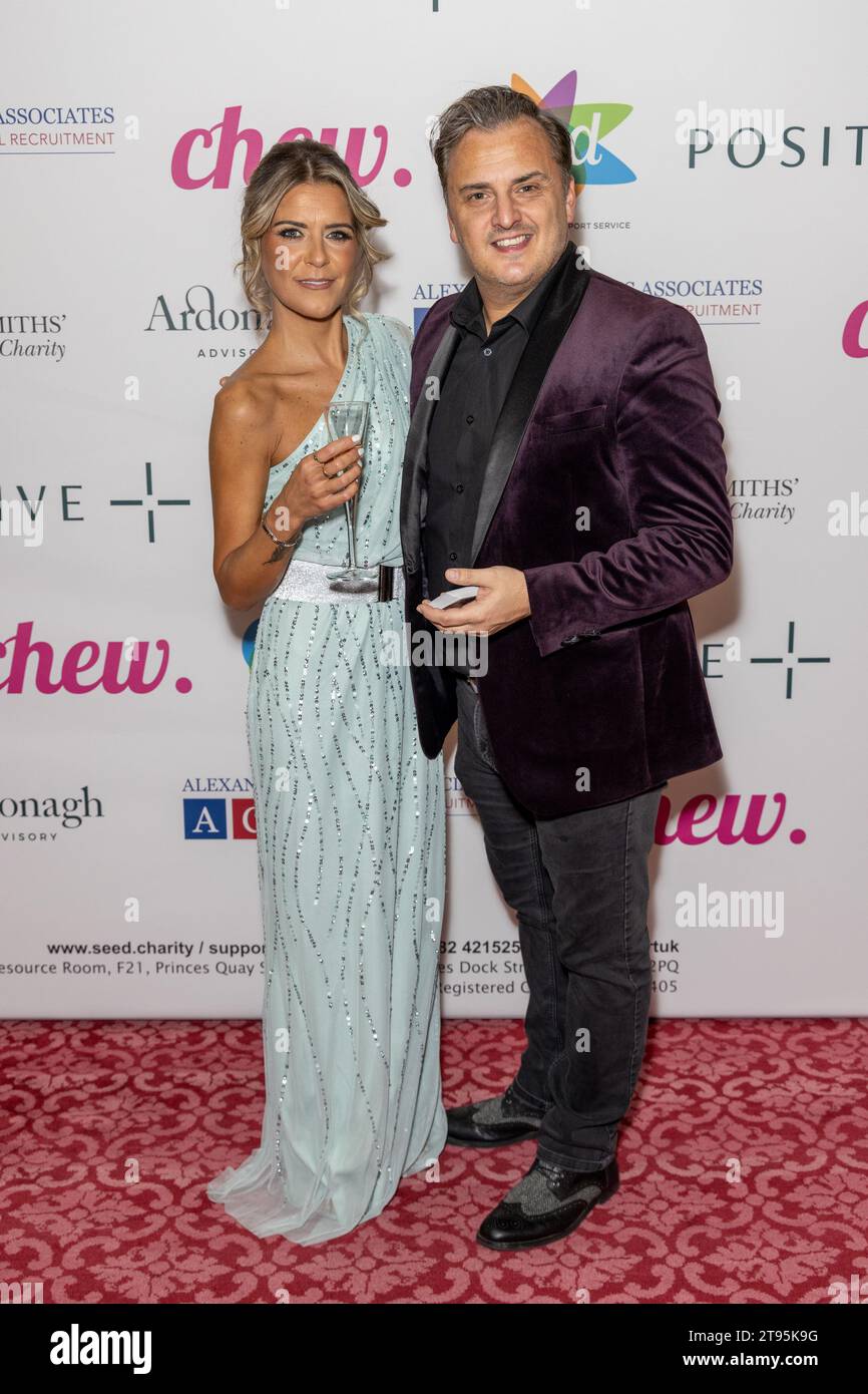 London, UK. 22nd Nov, 2023. Gemma Oaten and Matt Daniel-Baker attend ...