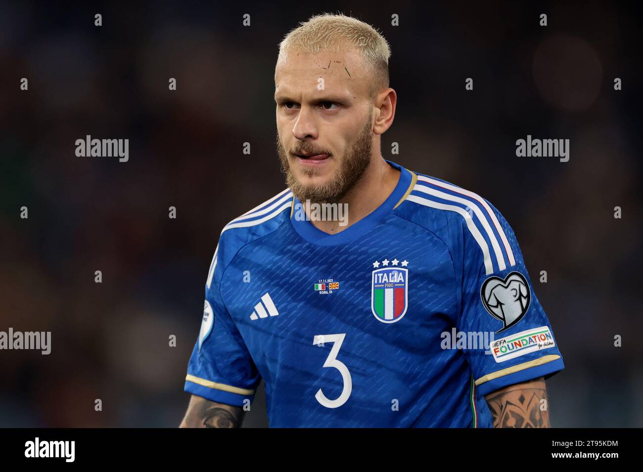 Rome, Italy. 17th Nov, 2023. Federico Dimarco of Italy looks on during ...