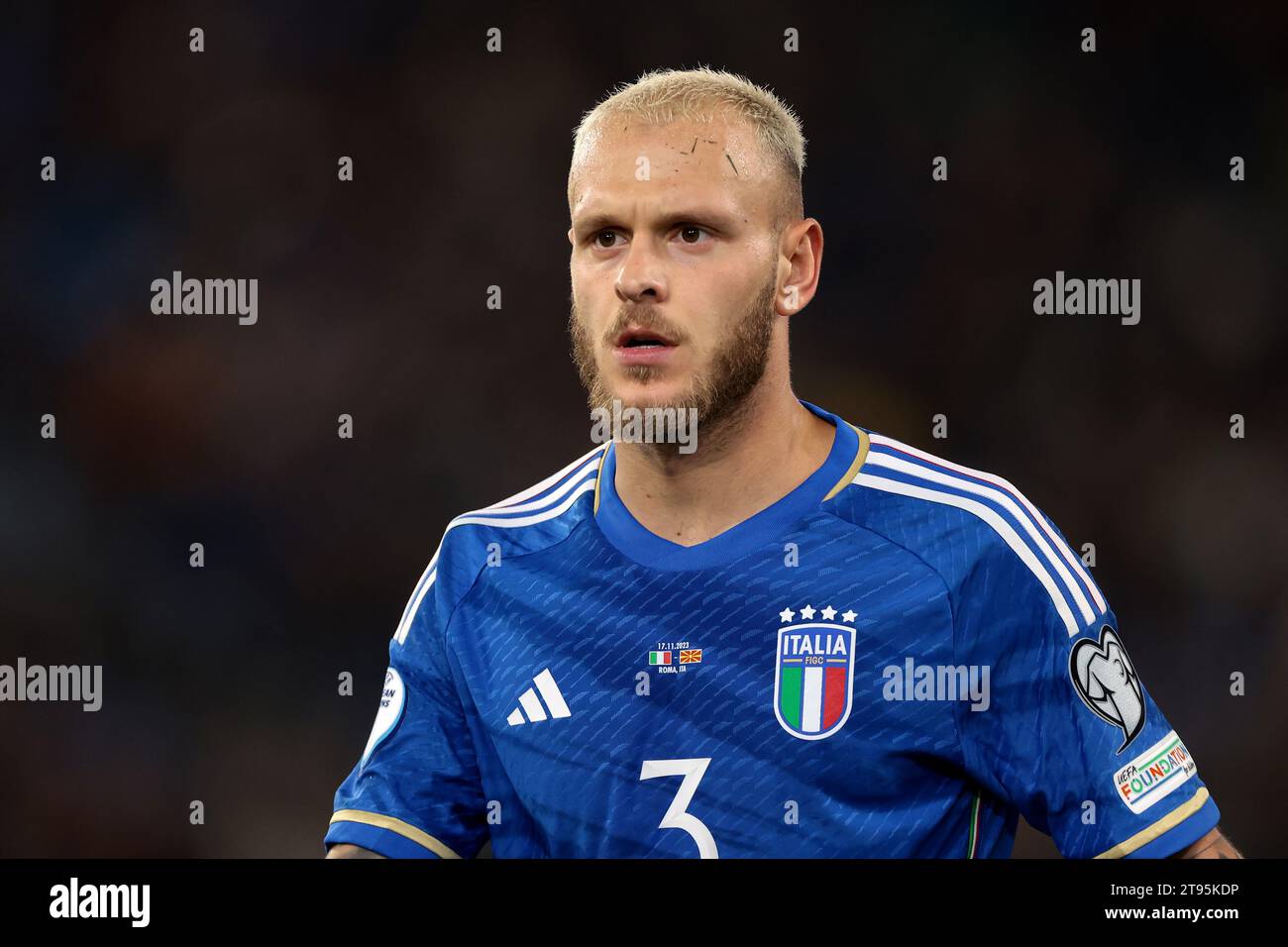 Rome, Italy. 17th Nov, 2023. Federico Dimarco of Italy looks on during ...