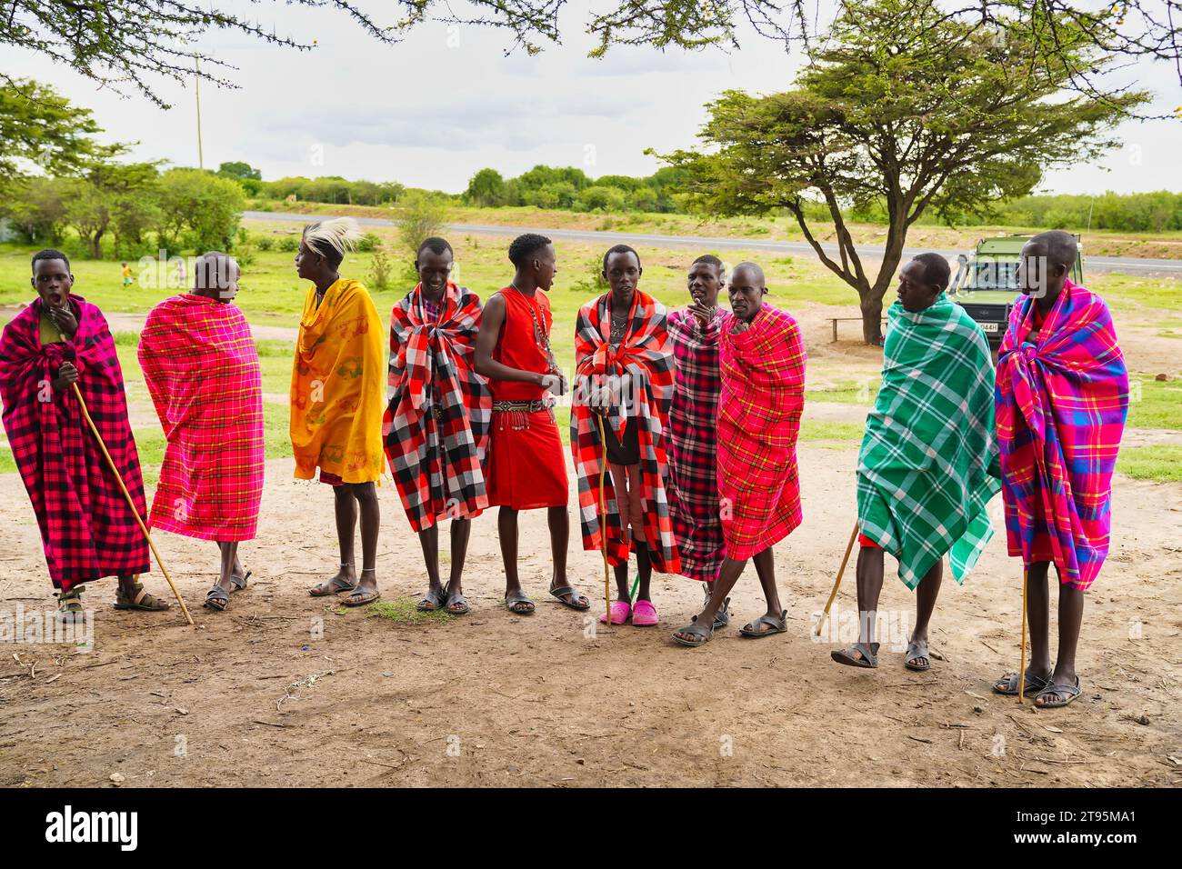 Maasai Warriors Standing