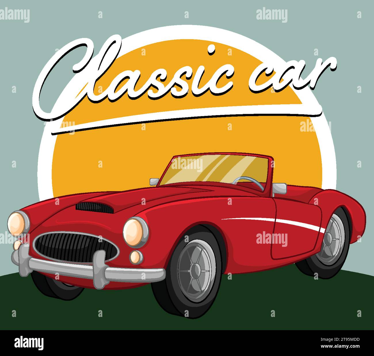Iconic classic car Stock Vector Images - Alamy