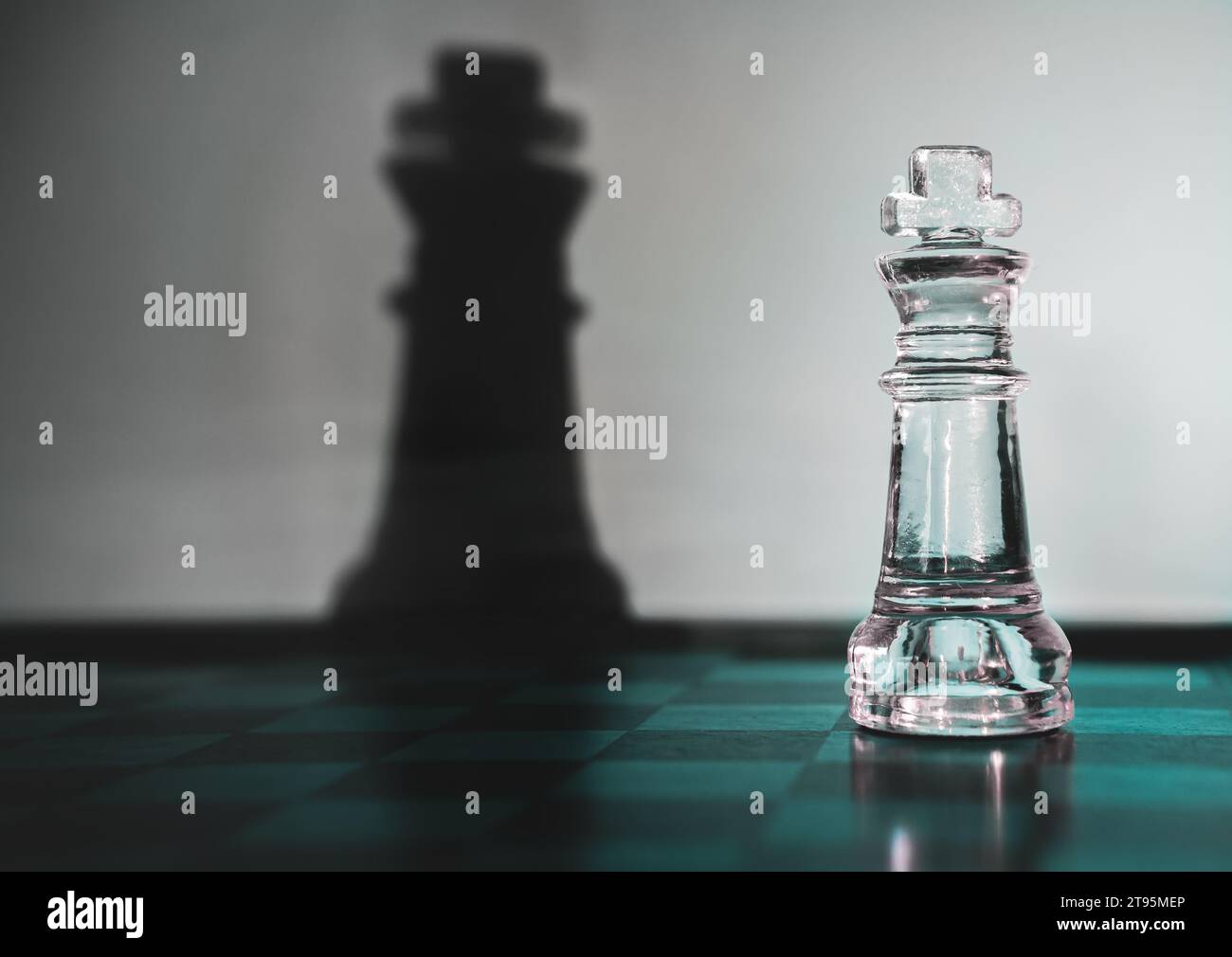 chess king and his shadow on the board Stock Photo - Alamy