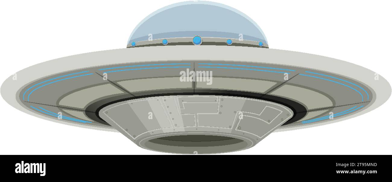 A vector cartoon illustration of an isolated UFO UAP Stock Vector Image ...