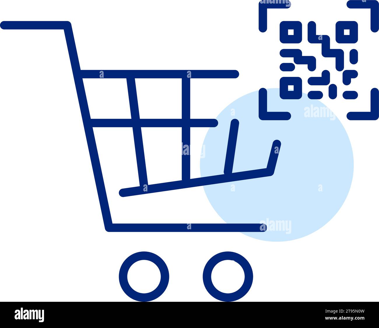 Smart shopping cart. Pixel perfect icon Stock Vector Image & Art - Alamy