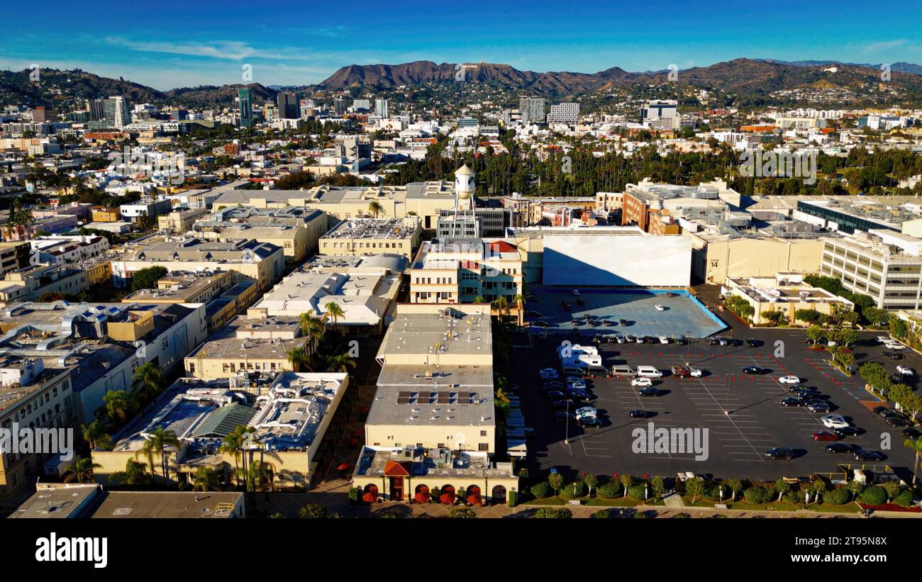 Aerial of the studios at paramount hi-res stock photography and images ...