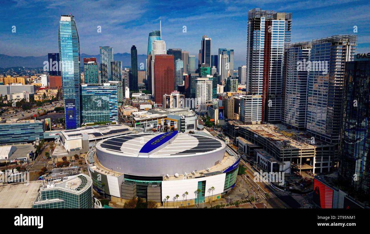 Crypto.Com Arena in Downtown Los Angeles former Staples Arena from ...