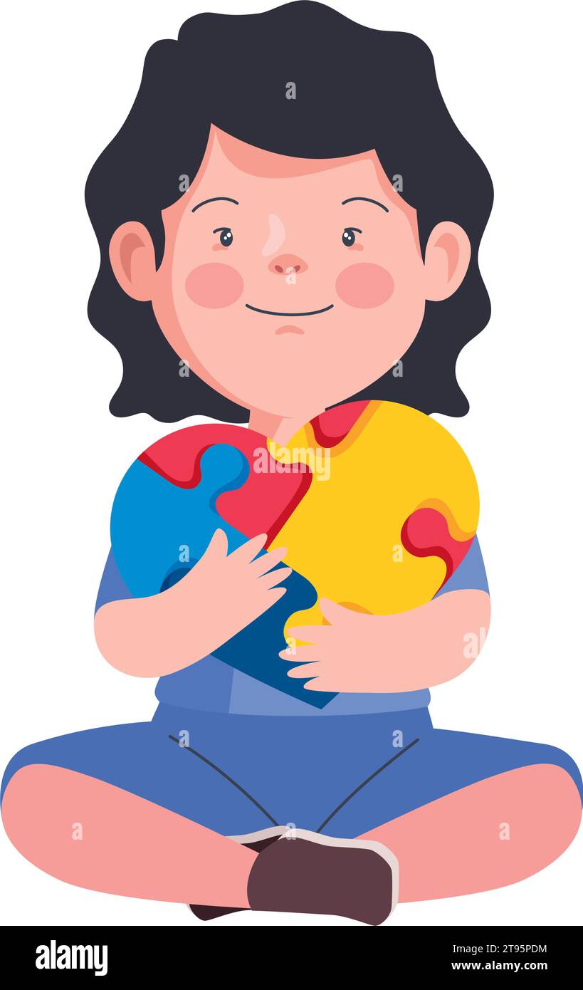 down syndrome girl character Stock Vector Image & Art - Alamy