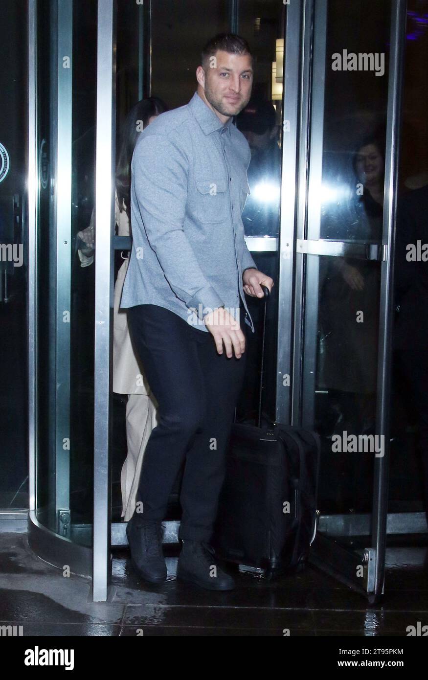 NEW YORK, NOVEMBER 22: Tim Tebow and Demi-Leigh Tebow seen at Fox ...