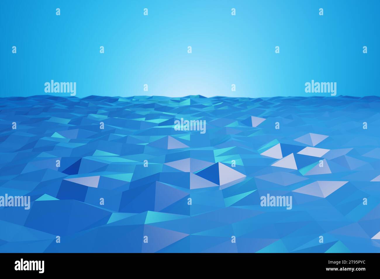 Abstract representation of the sea. 3d illustration Stock Photo - Alamy