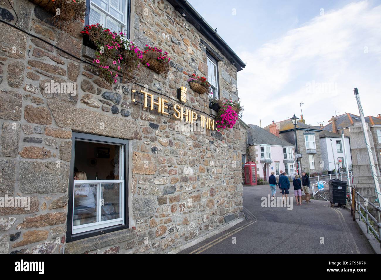 Mousehole village Cornwall, The Ship Inn pub and restaurant in ...