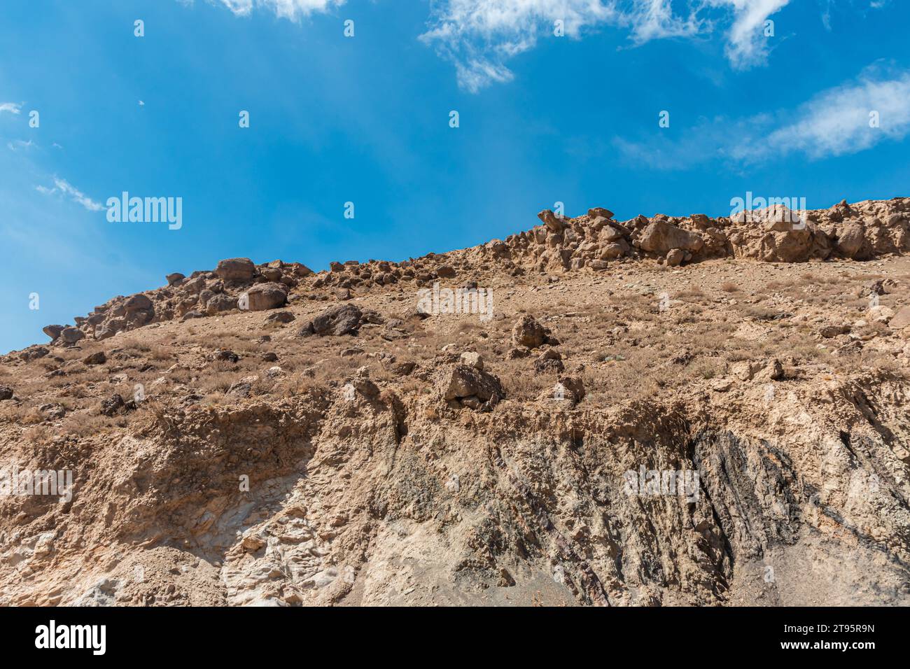 The desolate mountains of western China Stock Photo - Alamy