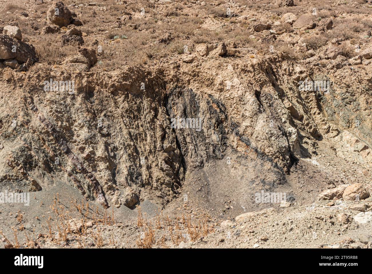 The desolate mountains of western China Stock Photo - Alamy