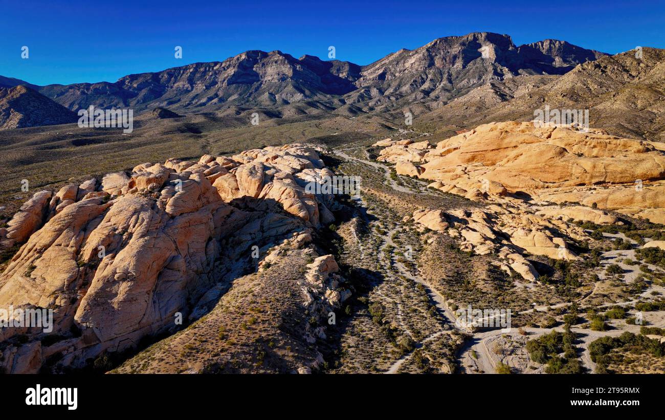The Nevada Desert and its wonderful landscape and canyons Stock Photo ...