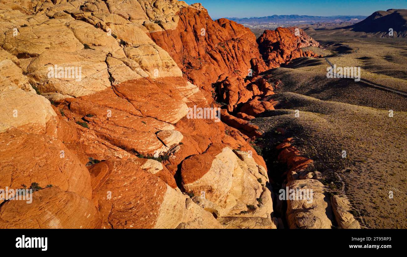The Nevada Desert and its wonderful landscape and canyons Stock Photo ...