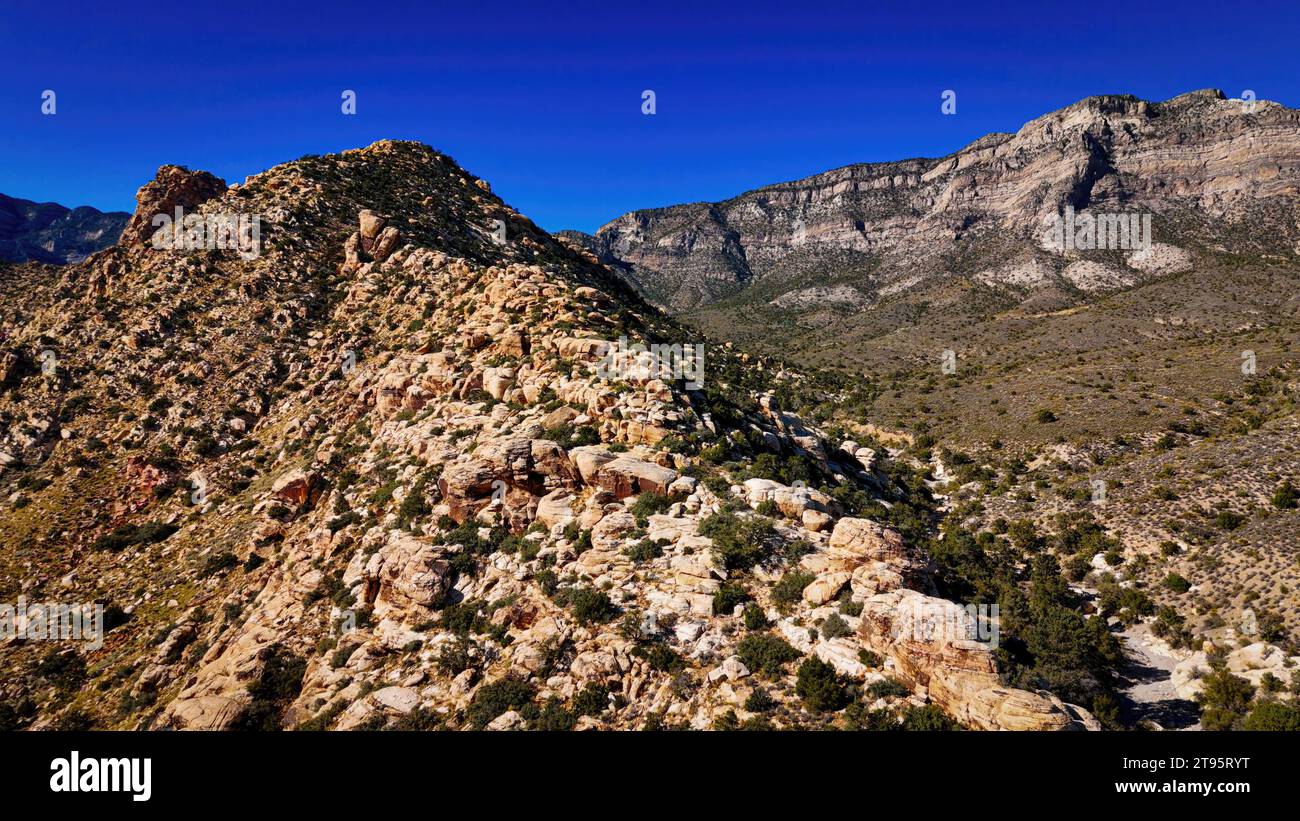 The Nevada Desert and its wonderful landscape and canyons Stock Photo ...