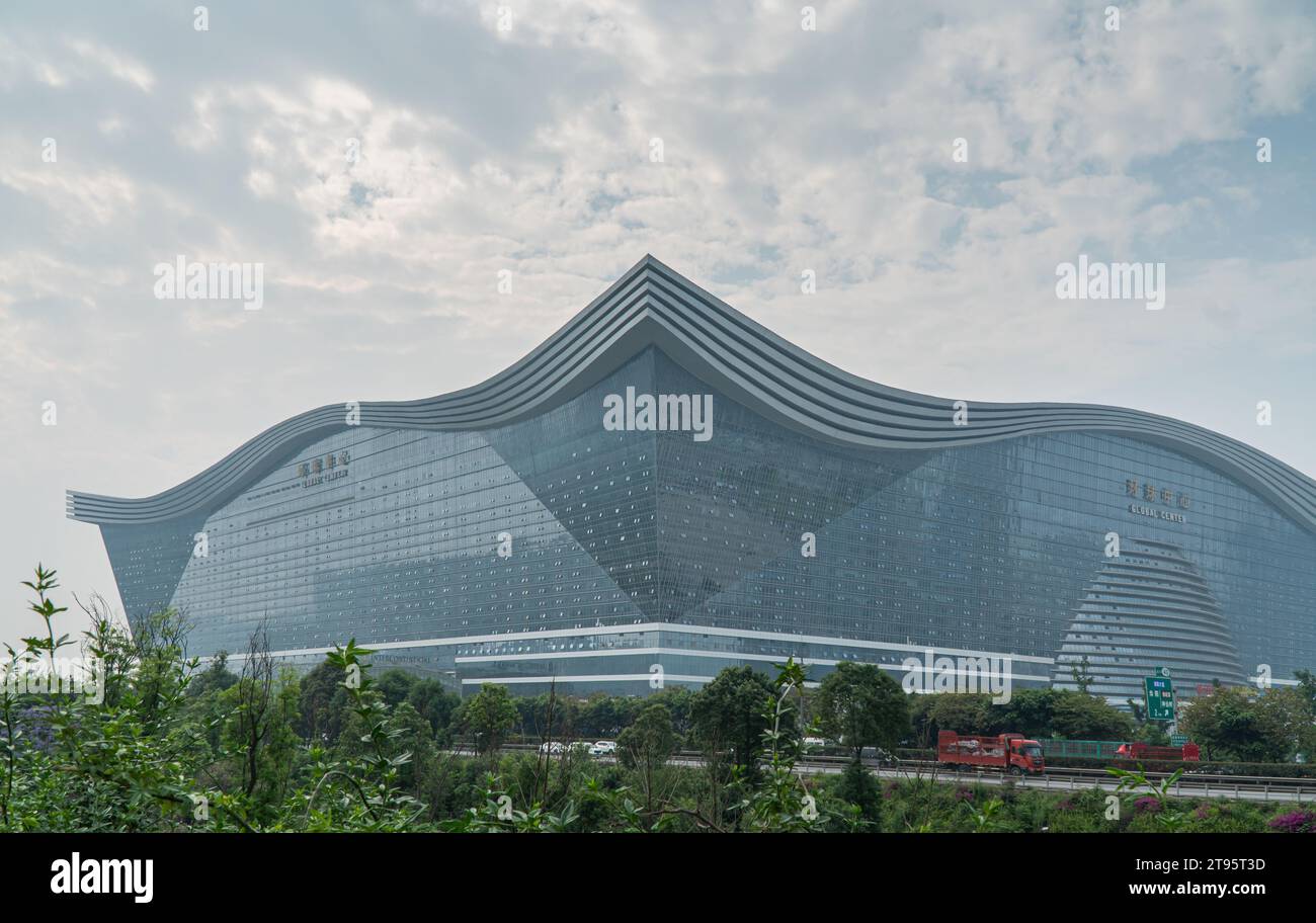 Global Center Building in Chengdu, Sichuan Province Stock Photo - Alamy