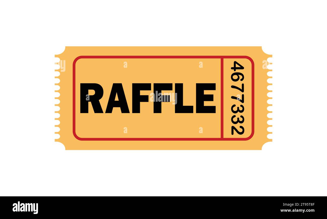 Raffle ticket icon. Flat Vector illustration of raffle ticket icon for ... Raffle ticket icon. Flat Vector illustration of raffle ticket icon for ...