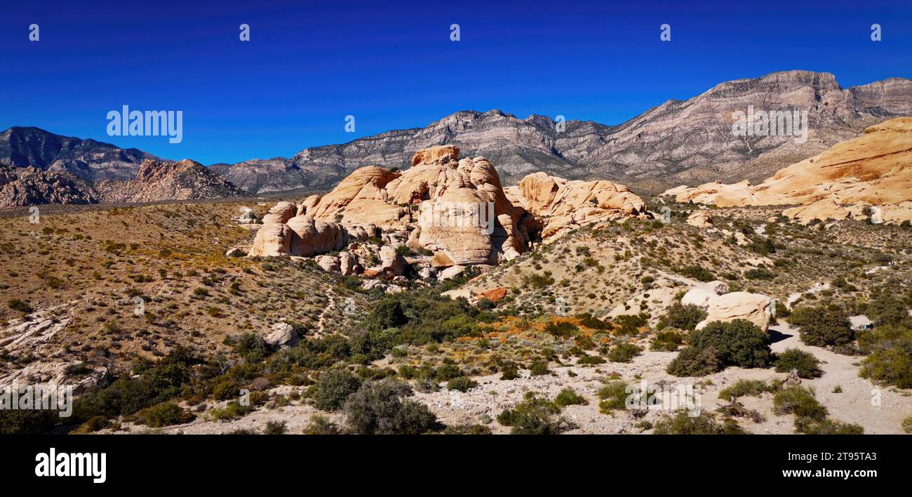 The Nevada Desert and its wonderful landscape and canyons Stock Photo ...