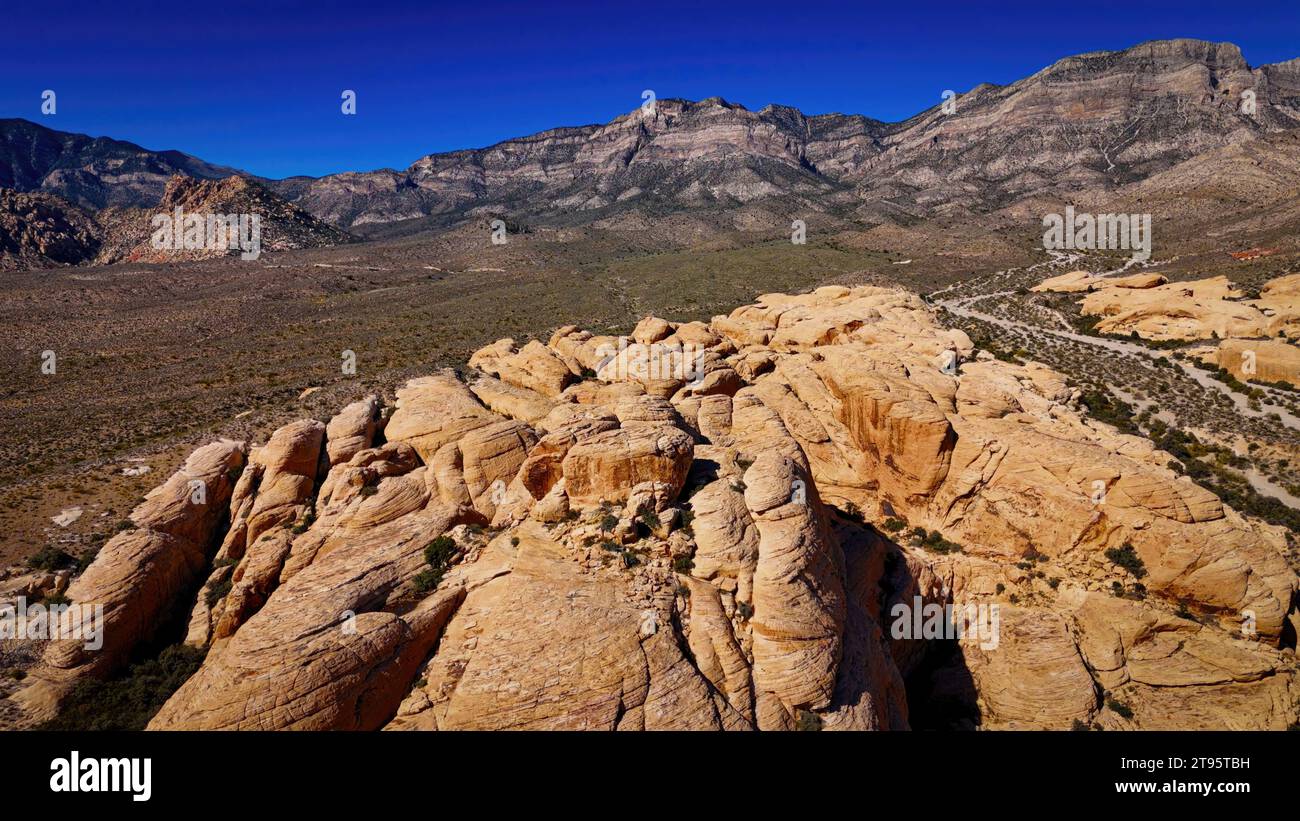 The Nevada Desert and its wonderful landscape and canyons Stock Photo ...