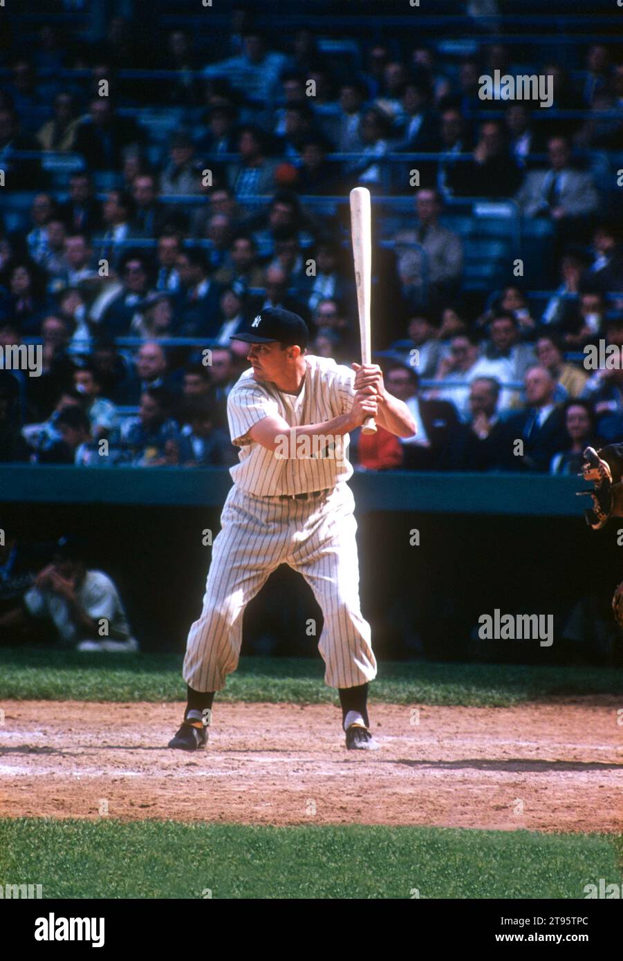 BRONX, NY - MAY 18: Irv Noren #25 of the New York Yankees bats during ...