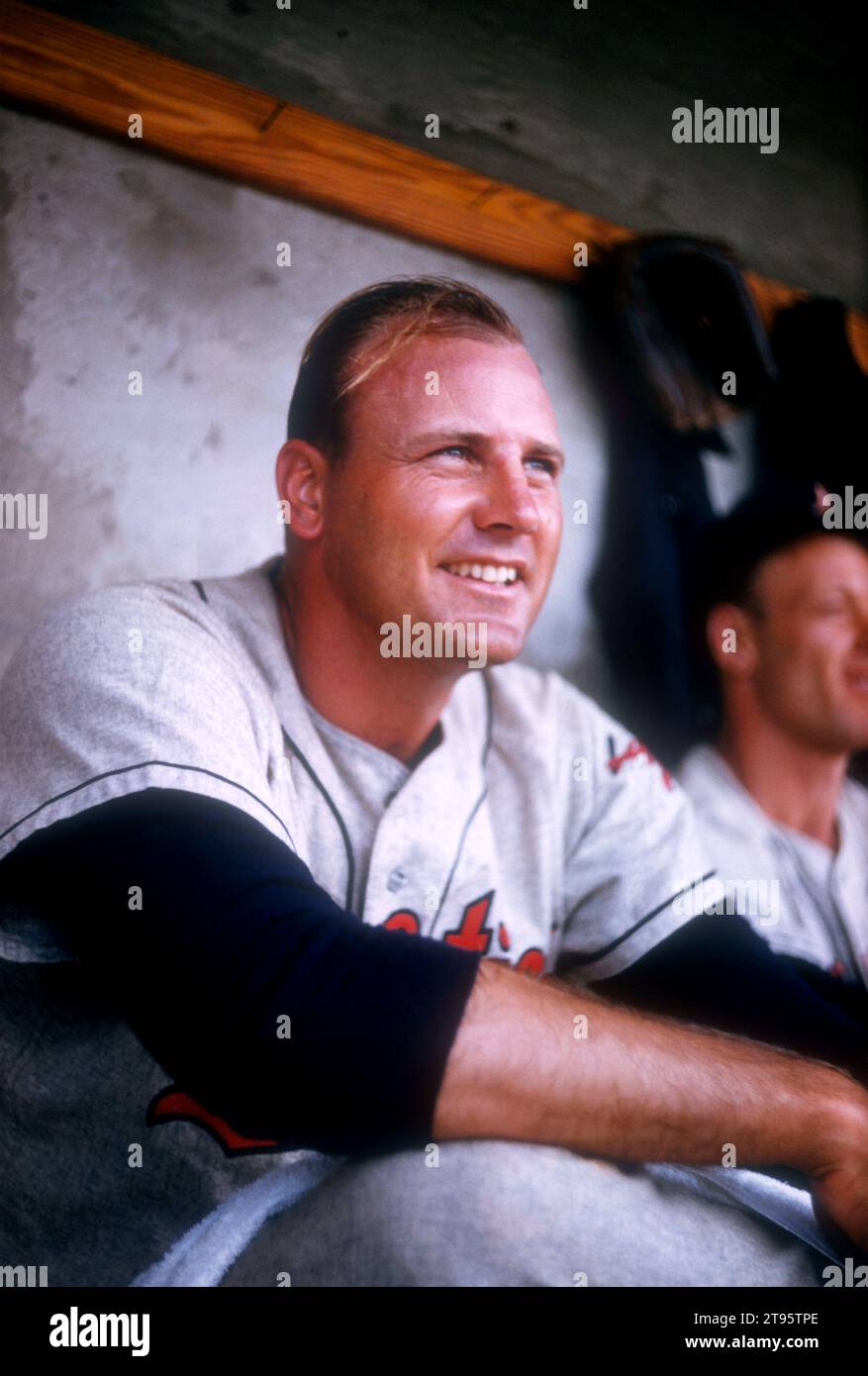 FL - MARCH, 1957: Gus Zernial #30 of the Kansas City Athletics sits in ...