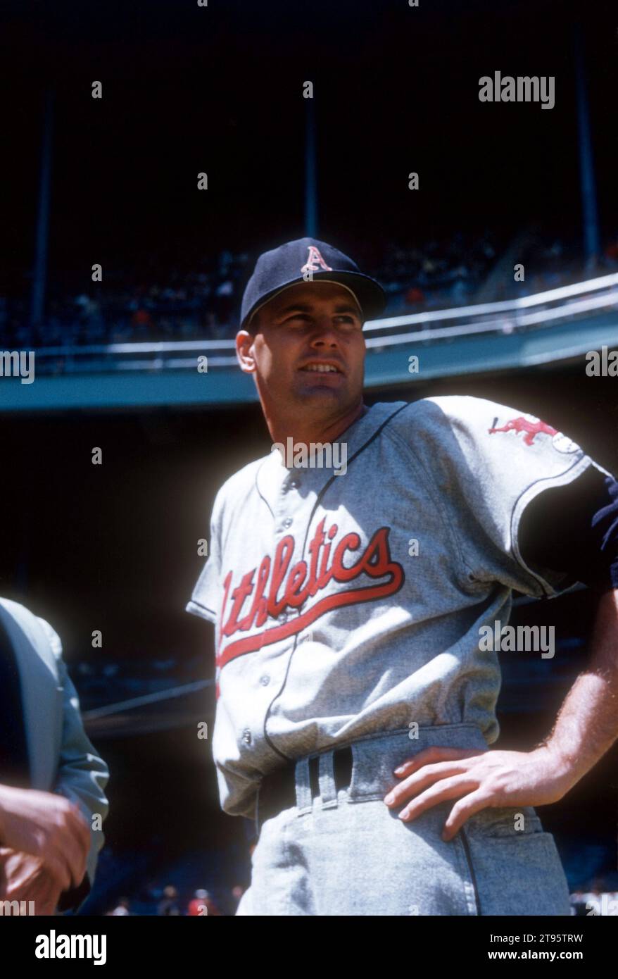 BRONX, NY - MAY 15: Gus Zernial #30 of the Kansas City Athletics poses ...