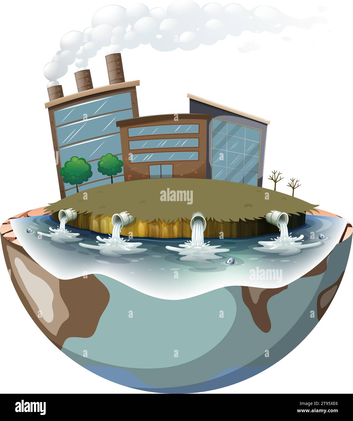 Illustration depicting the iconic Earth suffering from global warming ...